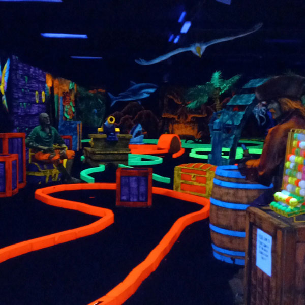 Silver Star Skate Center - Pirate Blacklight Minigolf